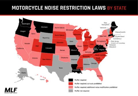 State-by-State Guide to Motorcycle Laws (w/ Maps)
